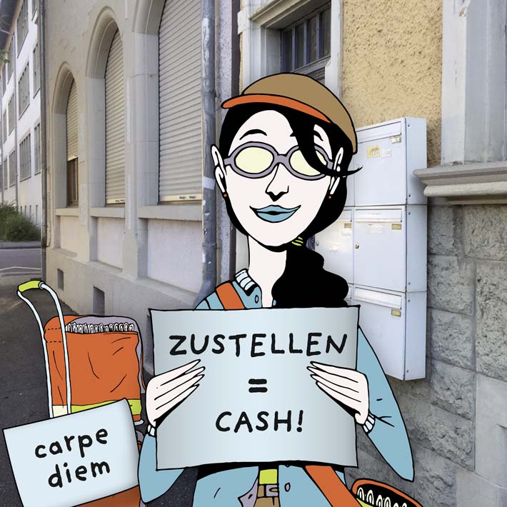 Schülerjob Zeitung austragen, Prospekte verteilen